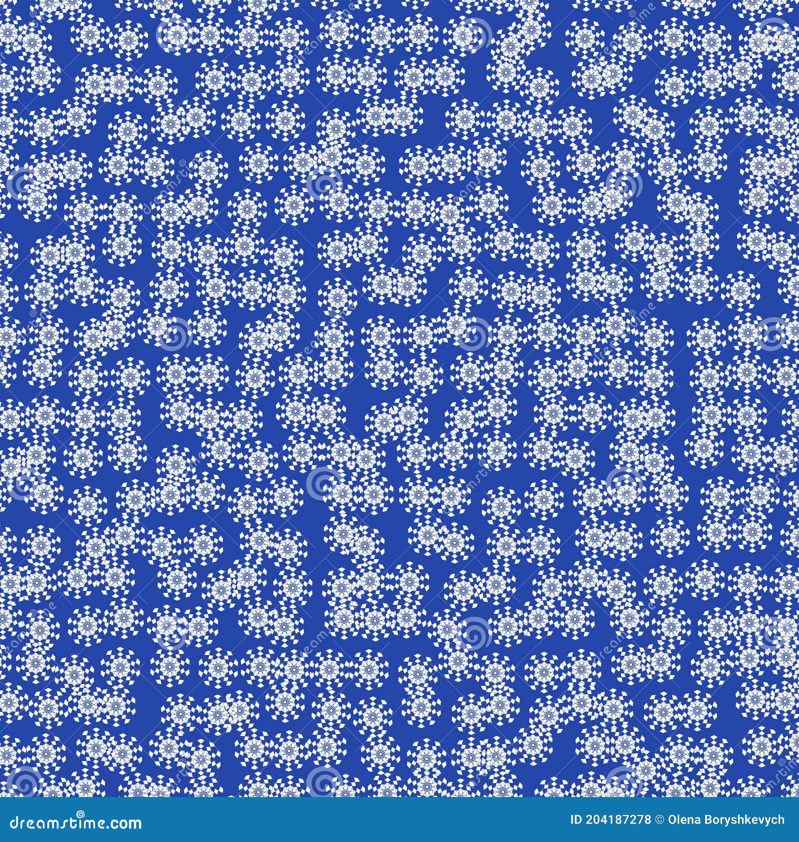 Seamless Pattern with Snowflakes Stock Illustration - Illustration of ...