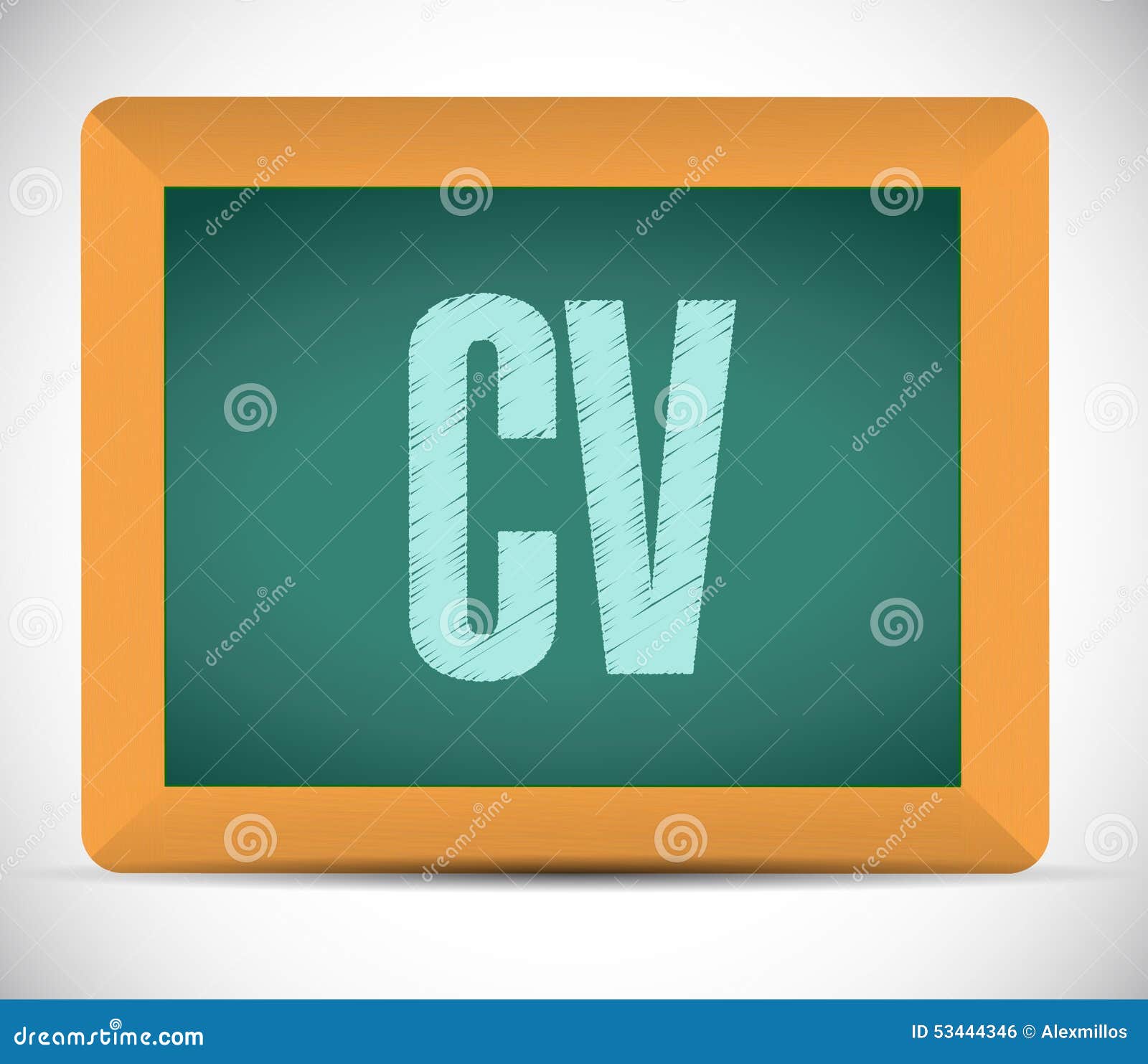 Cv, Concept De Signe De Conseil De Curriculum Vitae Illustration Stock ...