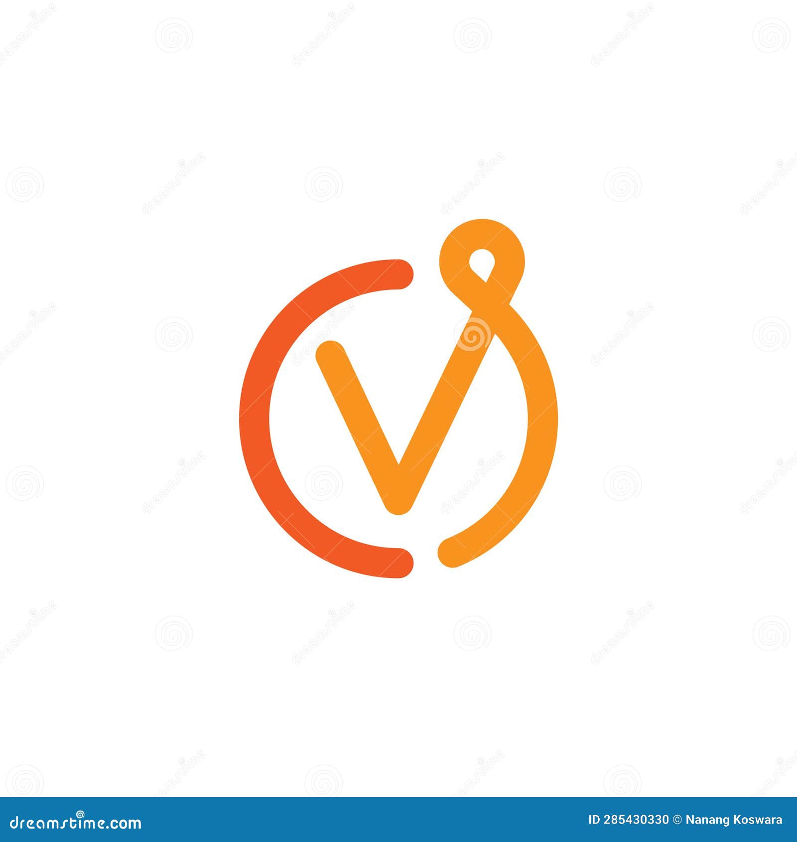 CV Letter Logo Design, CV Monogram Initials Letter Logo Concept ...