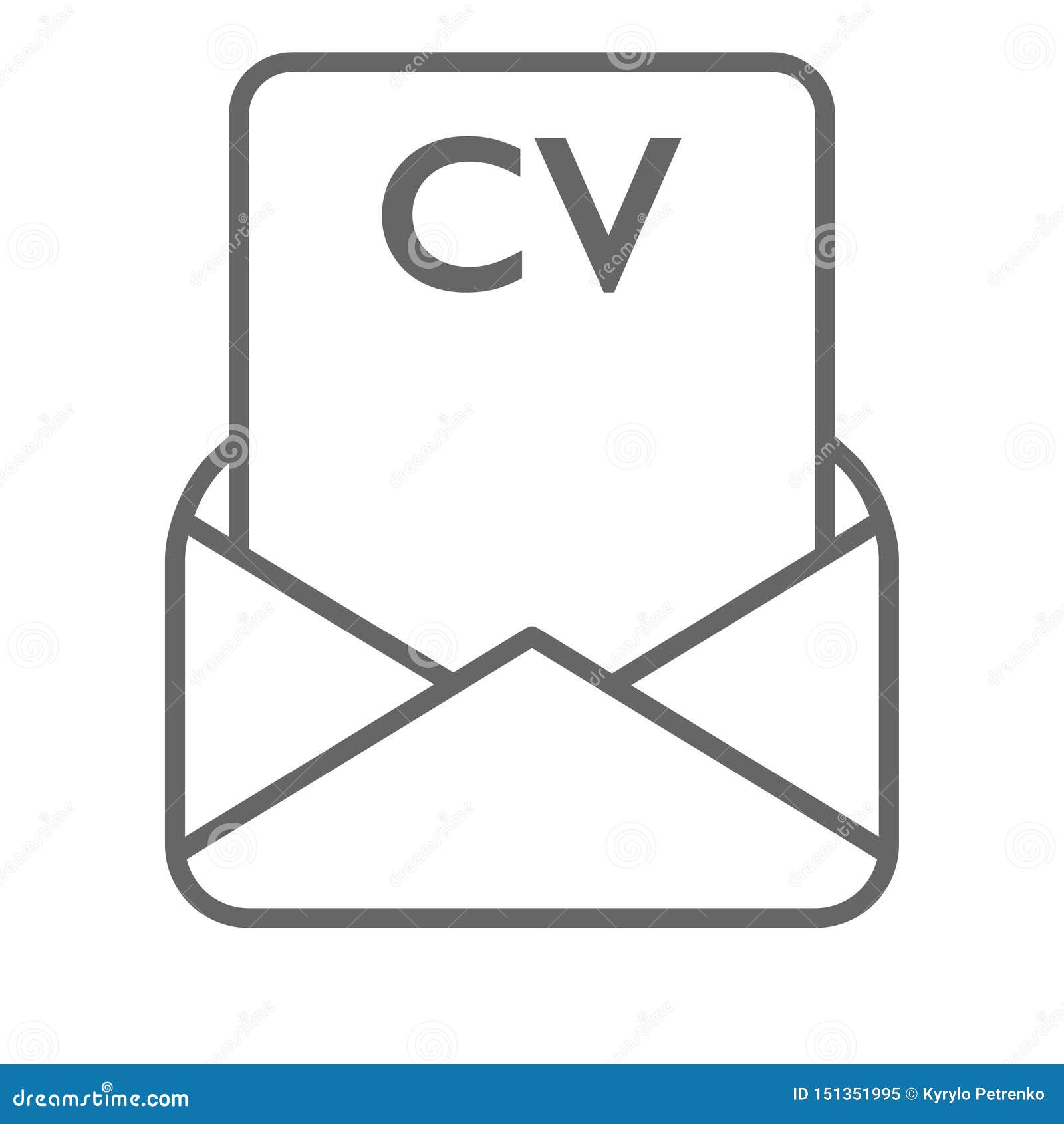Email Opened Envelope Vector Icon On White Background. Flat Vector ...