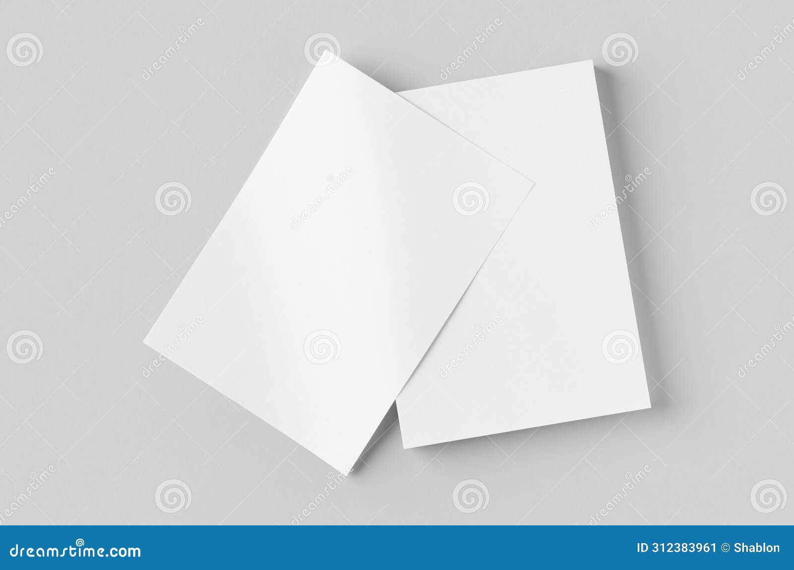 Cv, Resume, Letterhead, Invoice Mockup. Stack Of A4 Papers On A Grey ...