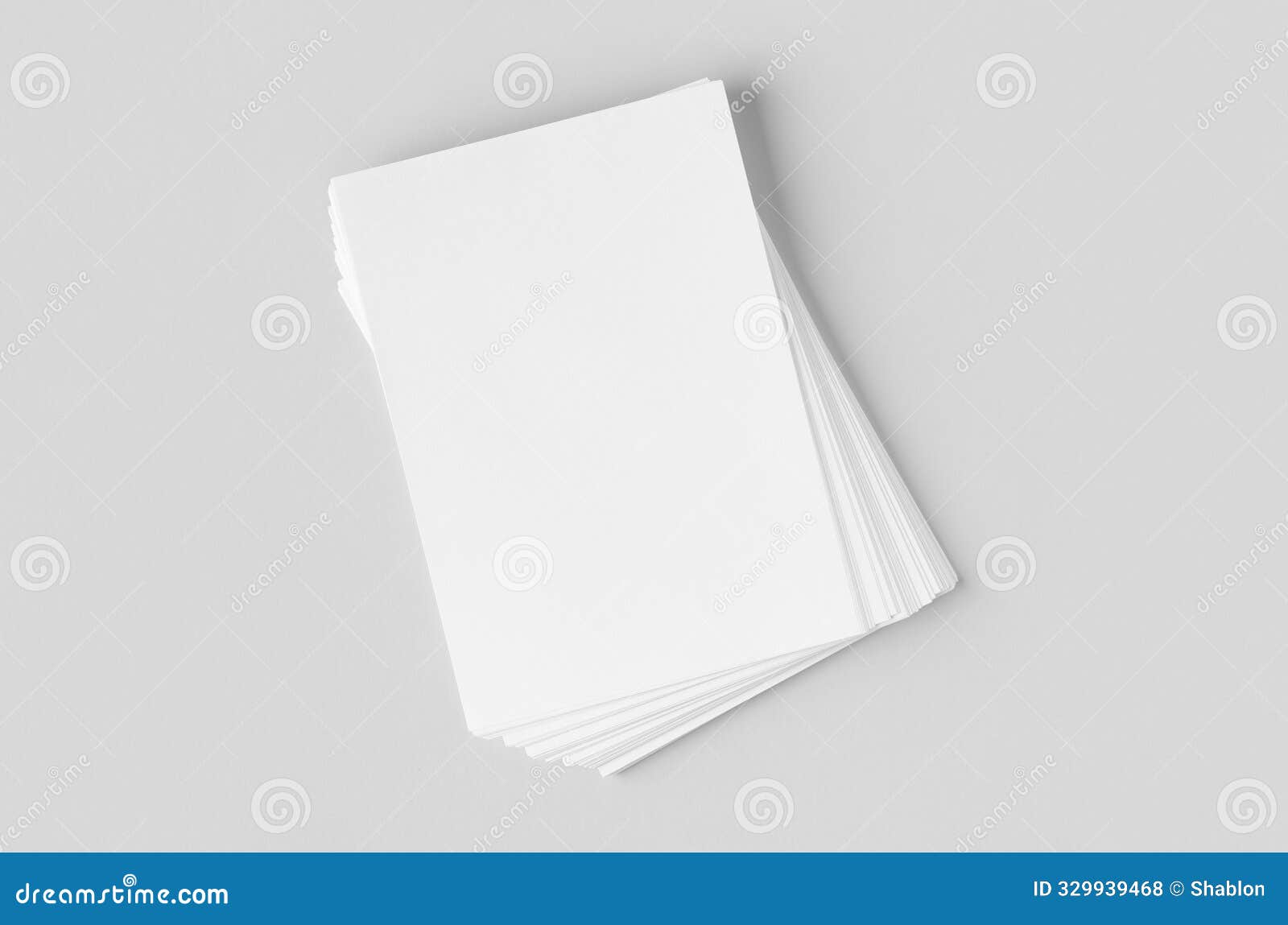Cv, Resume, Letterhead, Invoice Mockup. Stack of A4 Papers on a Grey ...