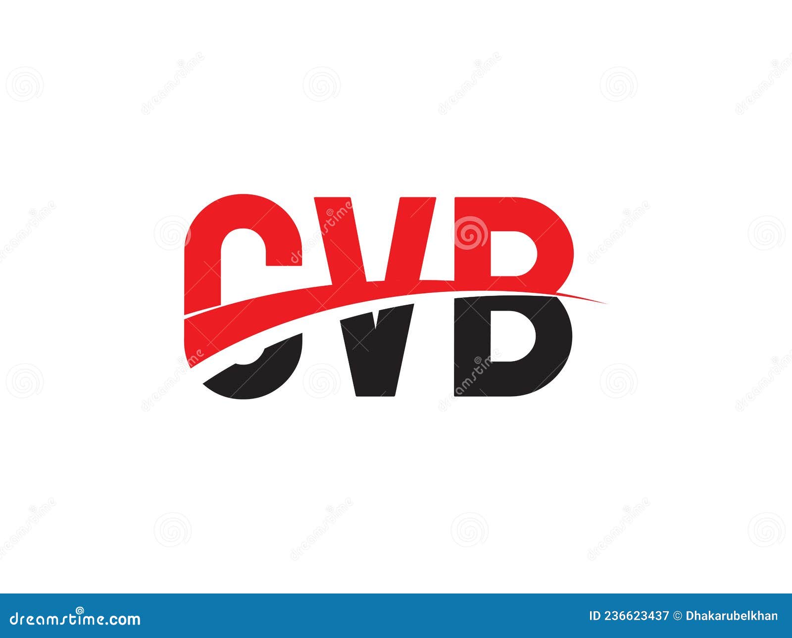CVB Letter Initial Logo Design Vector Illustration Stock Vector ...