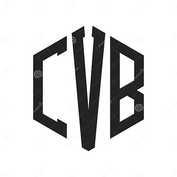 CVB Logo Design. Initial Letter CVB Monogram Logo Using Hexagon Shape ...