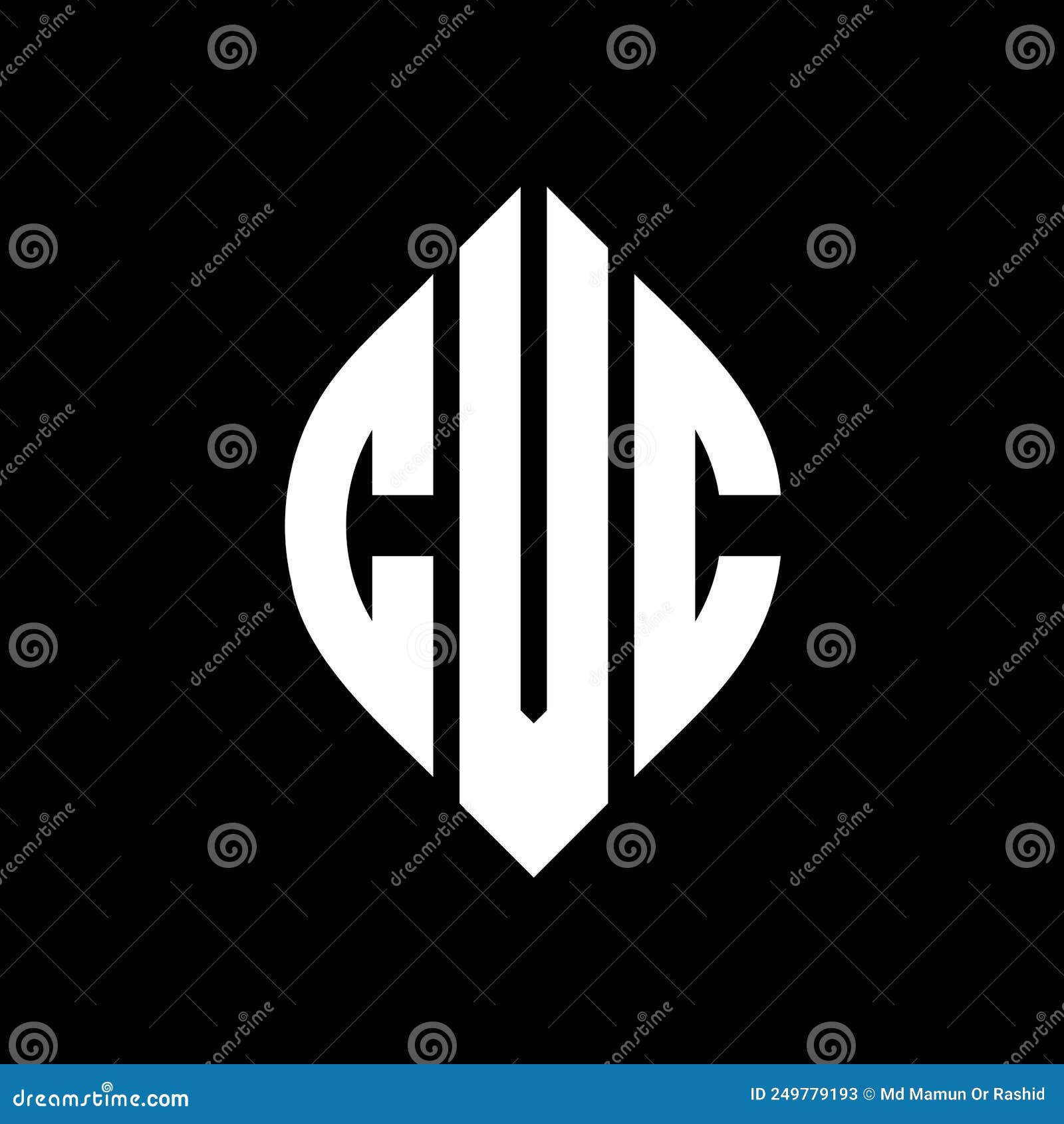 CVC Circle Letter Logo Design with Circle and Ellipse Shape. CVC ...
