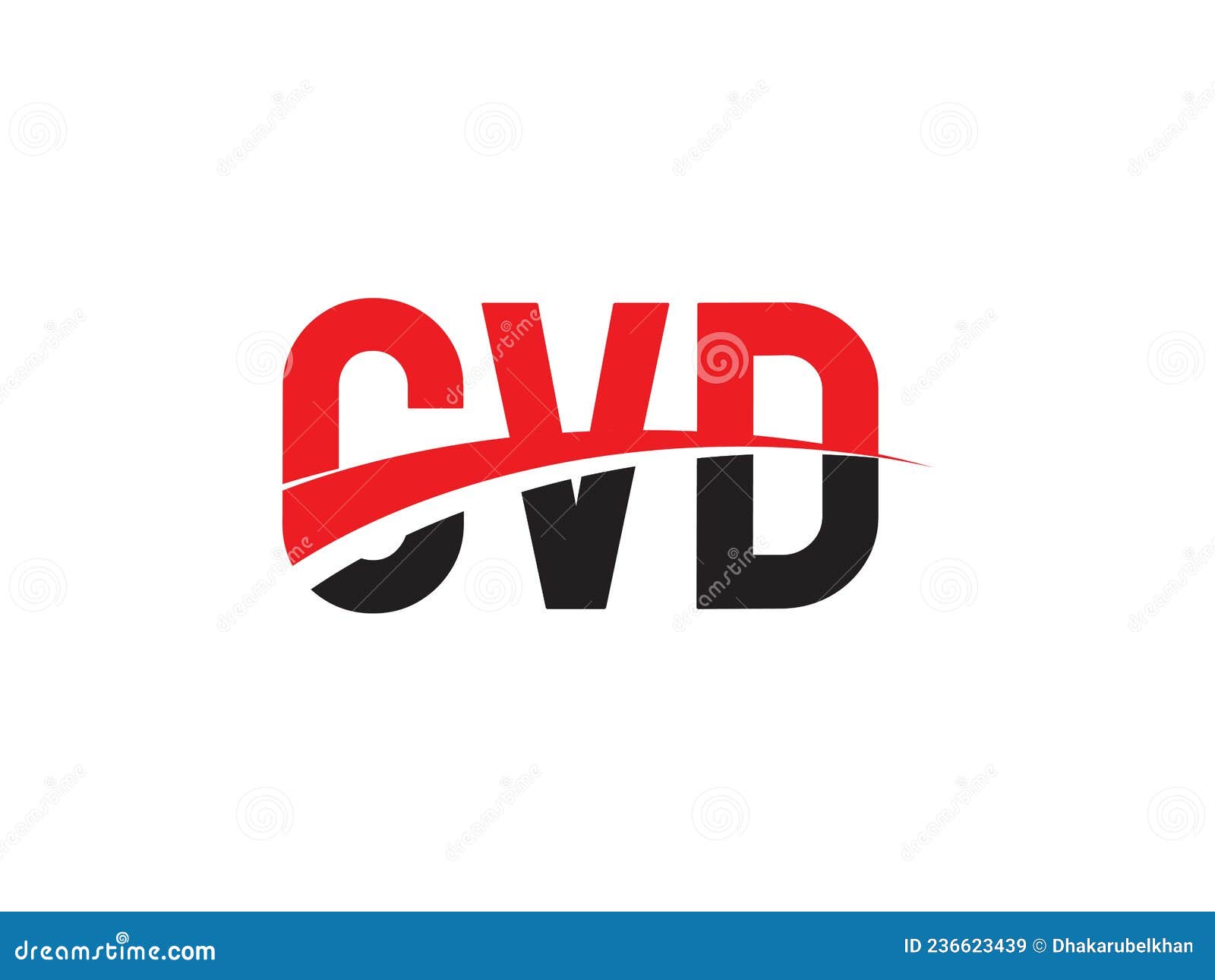 CVD Letter Initial Logo Design Vector Illustration Stock Vector ...