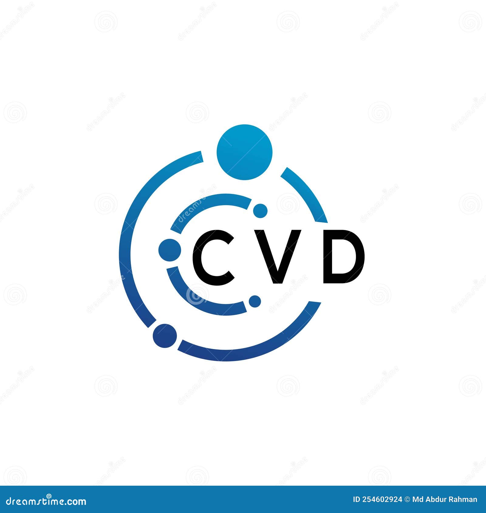 CVD Letter Logo Design On White Background. CVD Creative Initials ...