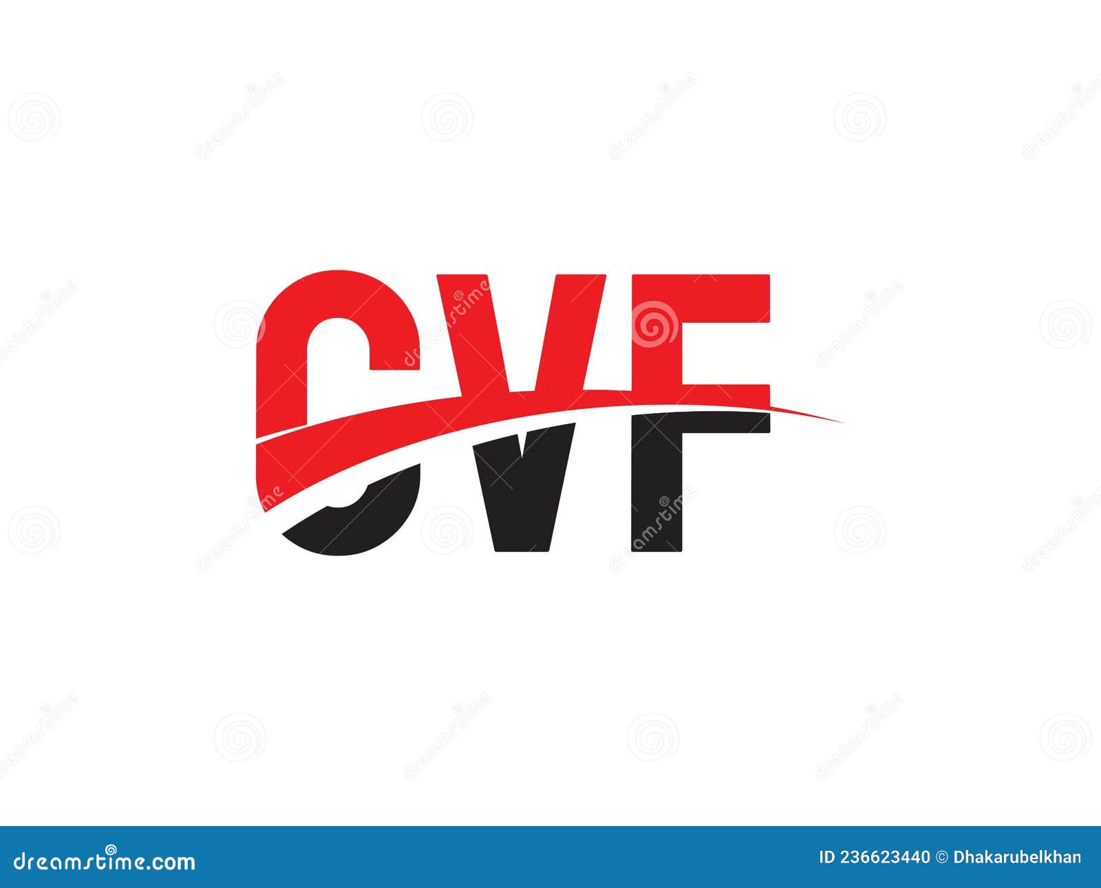 CVF Letter Initial Logo Design Vector Illustration Stock Vector ...