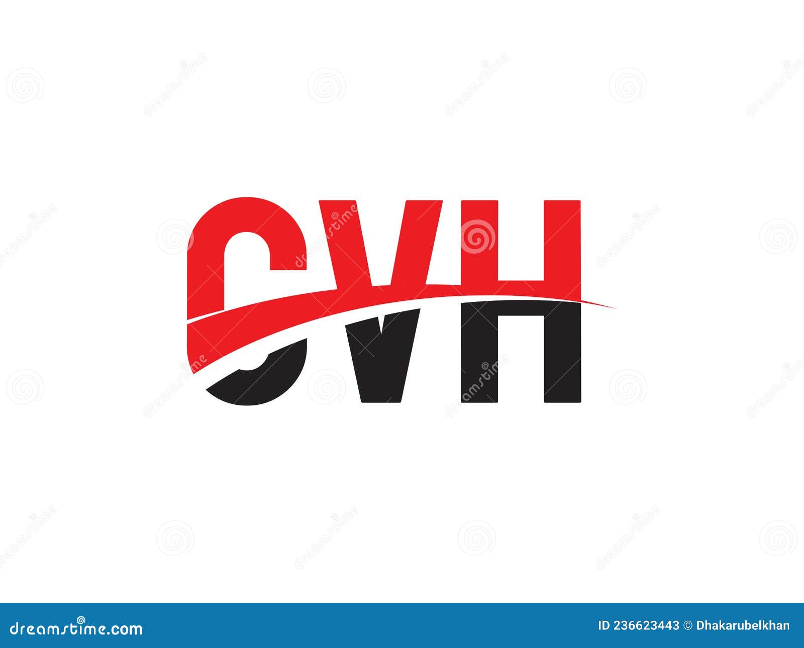 CVH Letter Initial Logo Design Vector Illustration Stock Vector ...