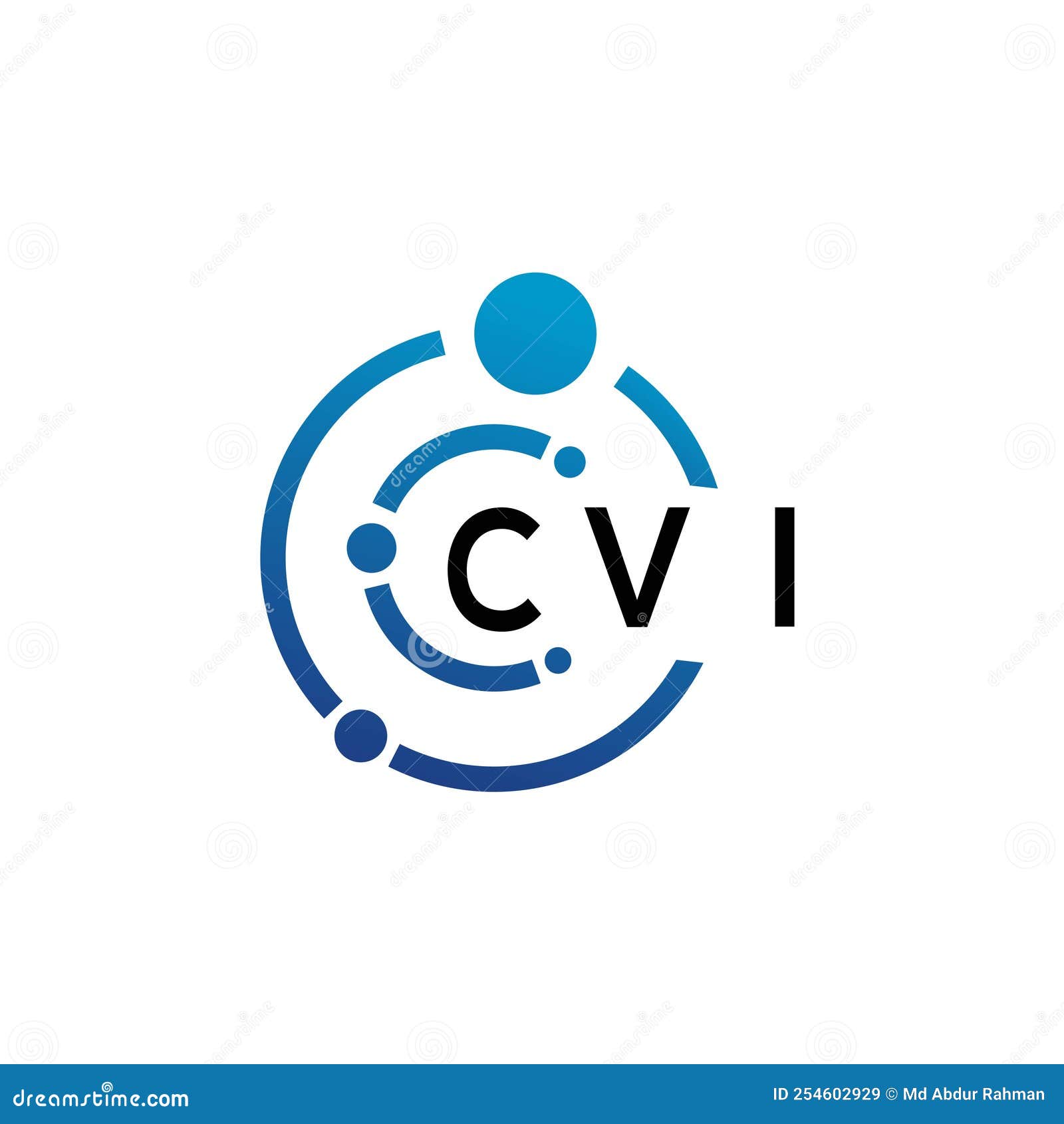 CVI Letter Logo Design on White Background. CVI Creative Initials ...