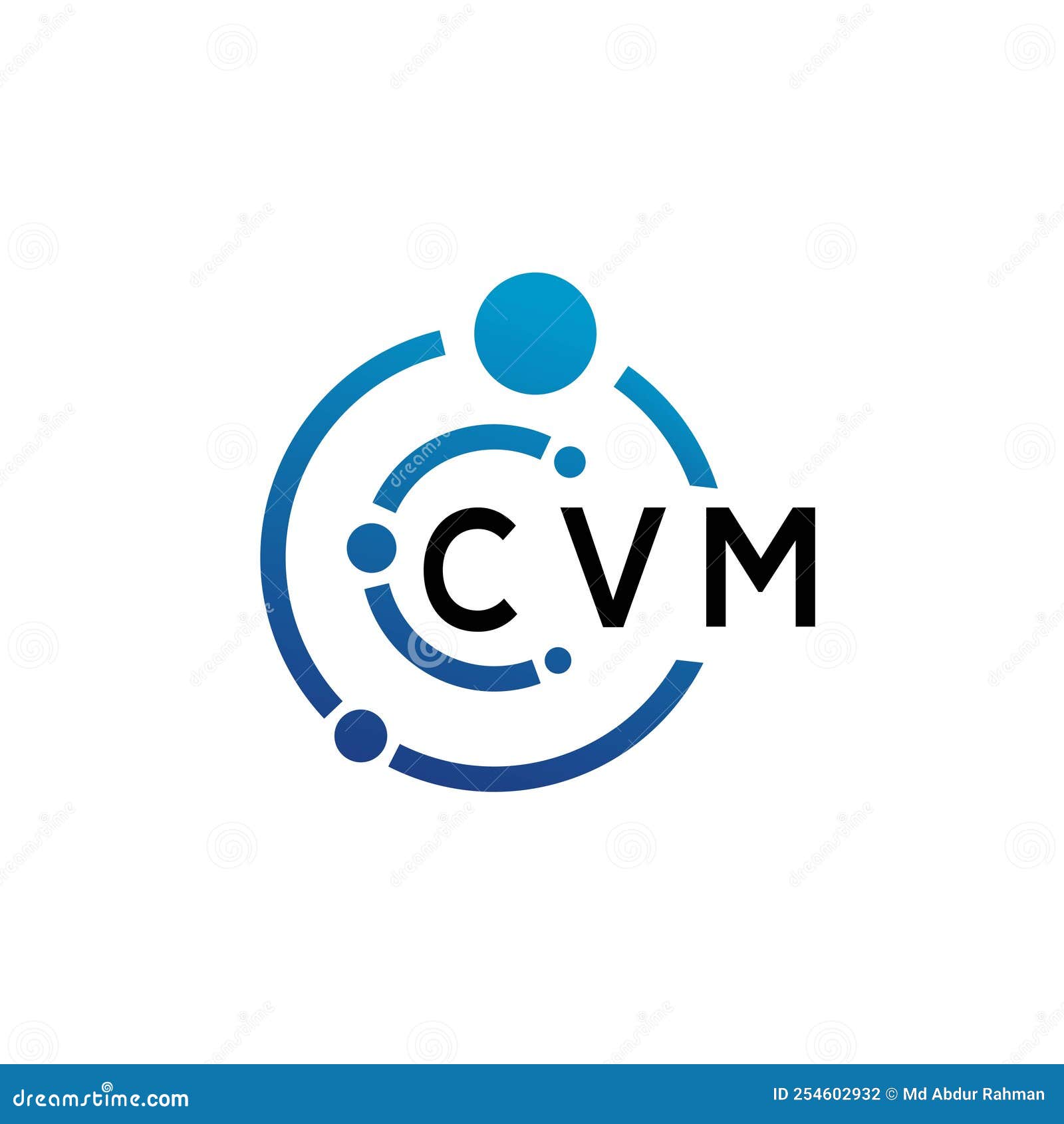 CVM Letter Logo Design on White Background. CVM Creative Initials ...