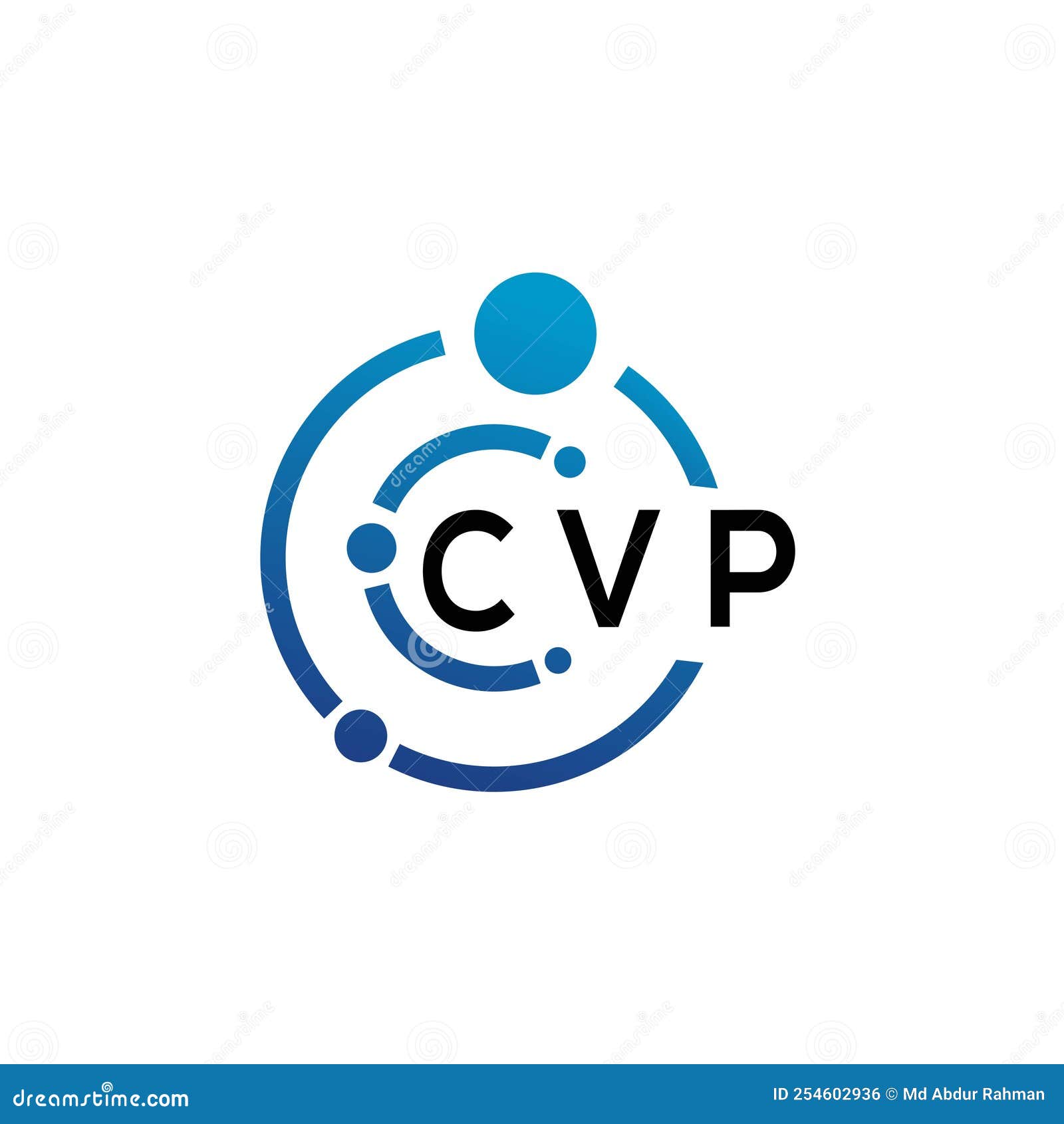 CVP Letter Logo Design on White Background. CVP Creative Initials ...