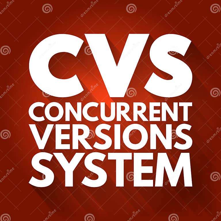 CVS - Concurrent Versions System Acronym, Technology Concept Background ...