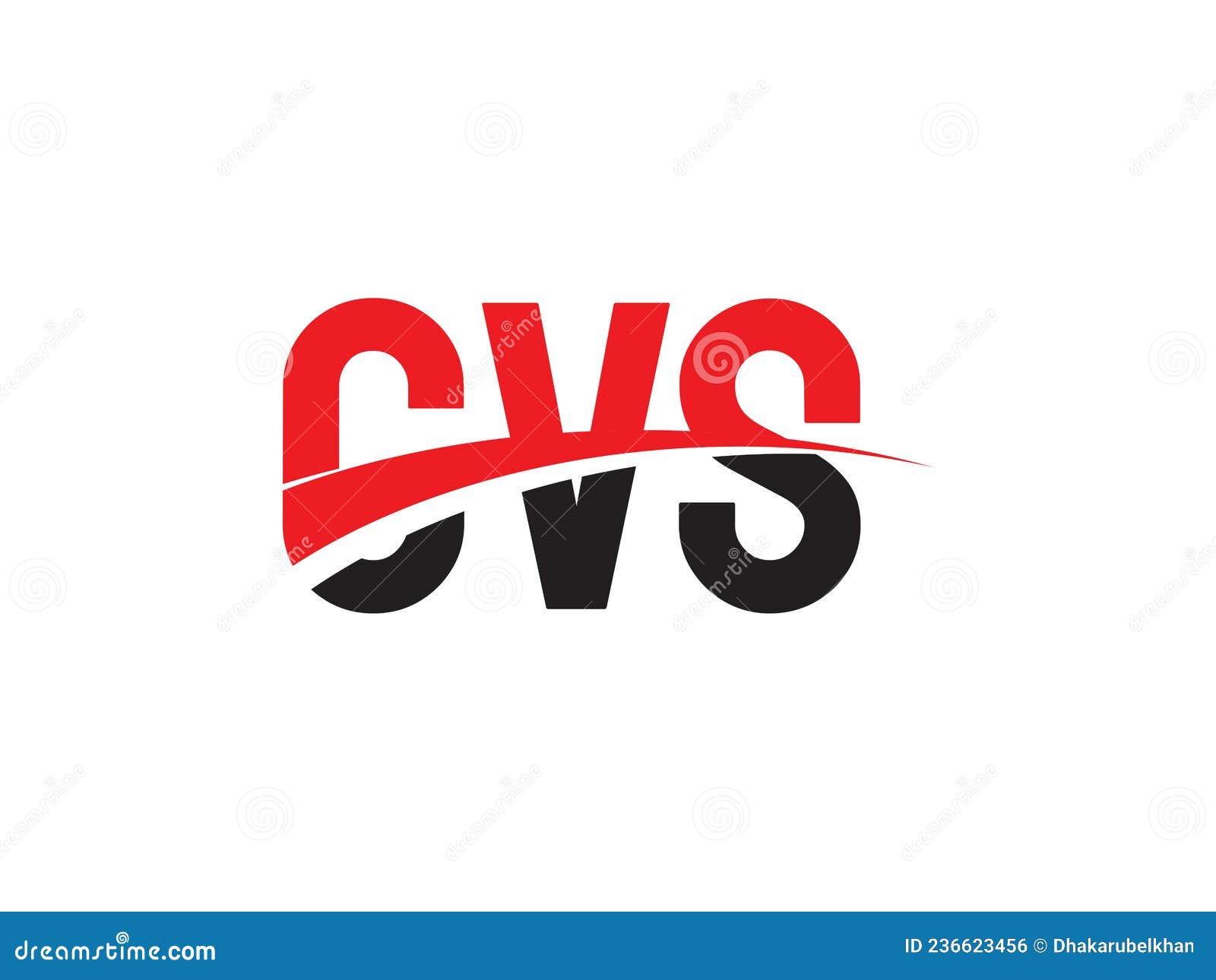 CVS Letter Initial Logo Design Vector Illustration Stock Vector ...