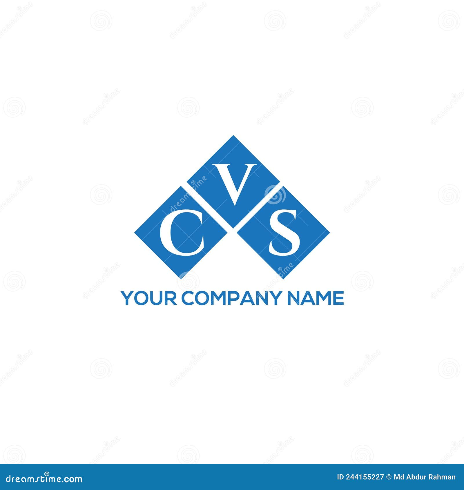 CVS Letter Logo Design on White Background. CVS Creative Initials ...