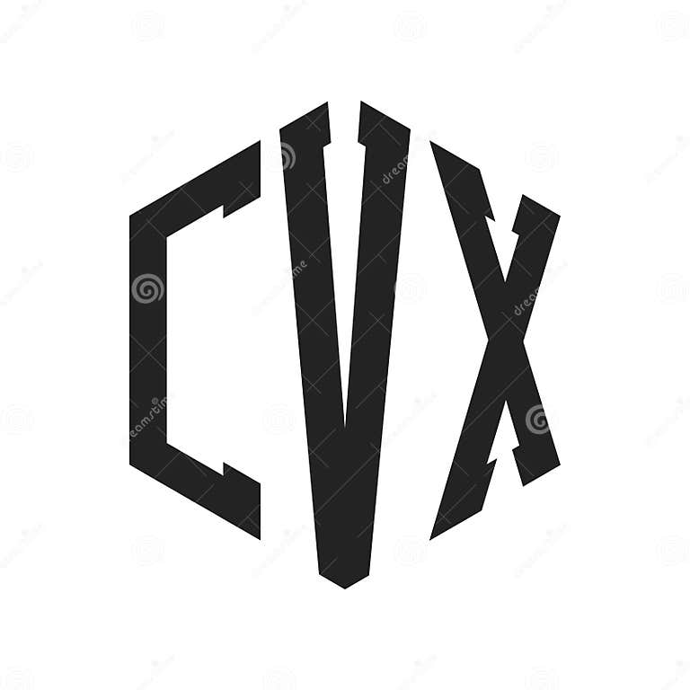 CVX Logo Design. Initial Letter CVX Monogram Logo Using Hexagon Shape ...