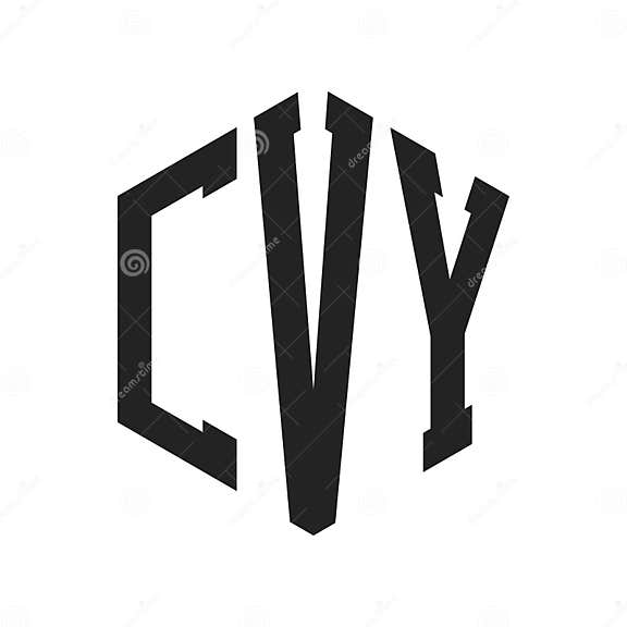 CVY Logo Design. Initial Letter CVY Monogram Logo Using Hexagon Shape ...