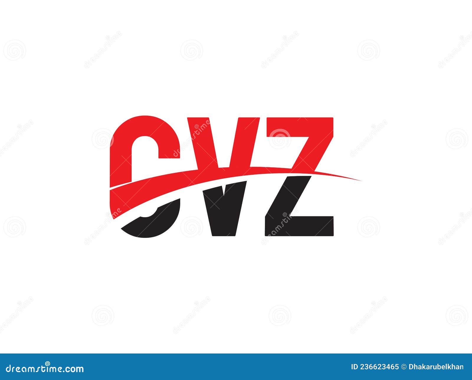 CVZ Letter Initial Logo Design Vector Illustration Stock Vector ...