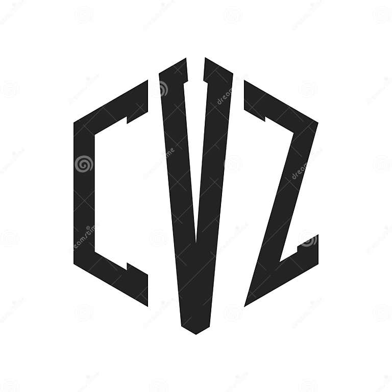 CVZ Logo Design. Initial Letter CVZ Monogram Logo Using Hexagon Shape ...