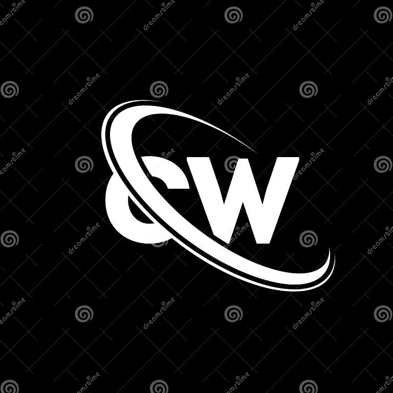 Cw徽标. Cw设计. 白色连续字母. Cwcw字母徽标设计. 初始字母链接圆大写字母徽标 向量例证 - 插画 包括有 线路, 身分 ...