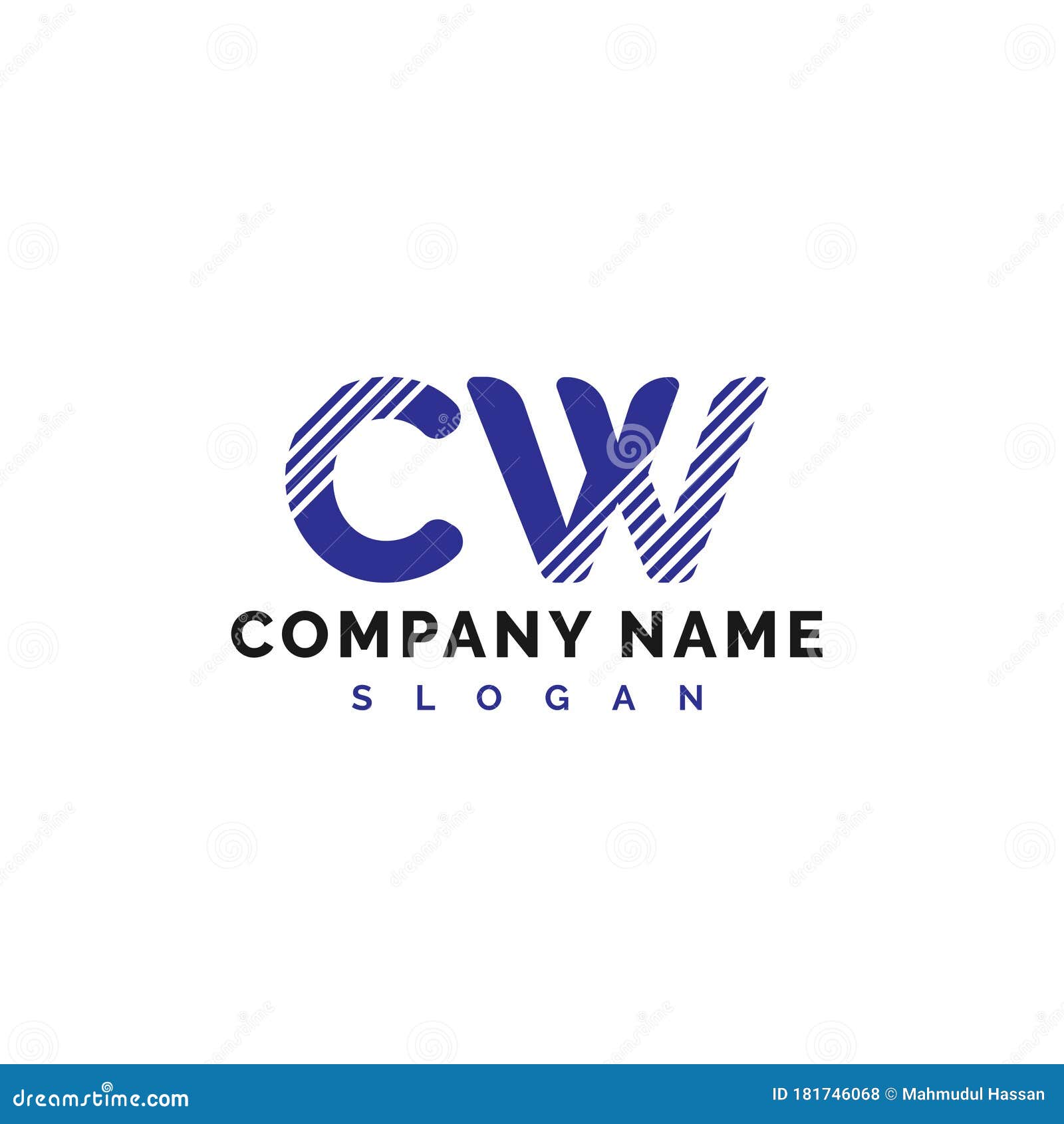 CW Letter Logo Design. CW Letter Logo Vector Illustration - Vector ...