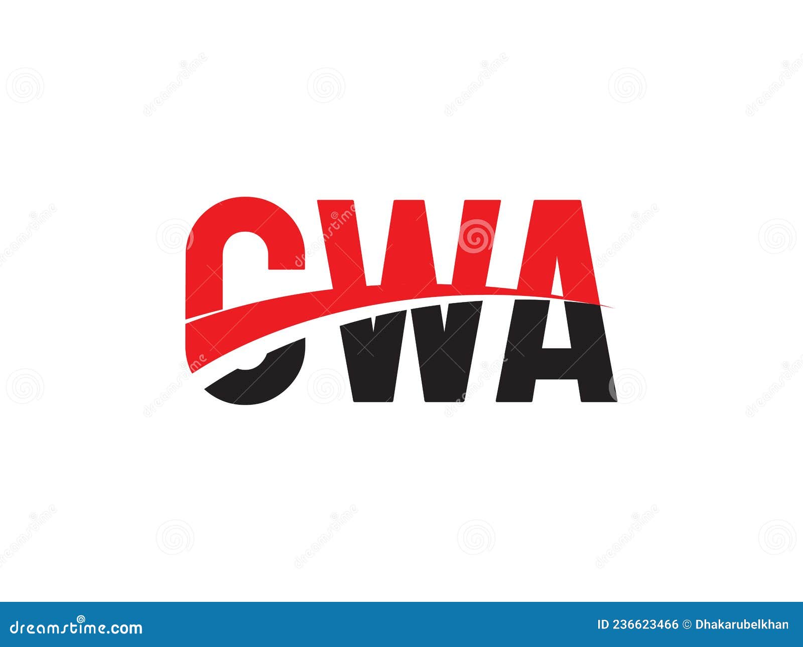 CWA Letter Initial Logo Design Vector Illustration Stock Vector ...