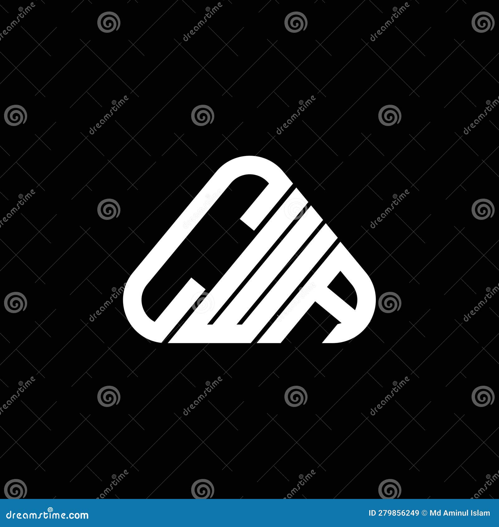 CWA Letter Logo Creative Design with Vector Graphic, CWA Simple and ...
