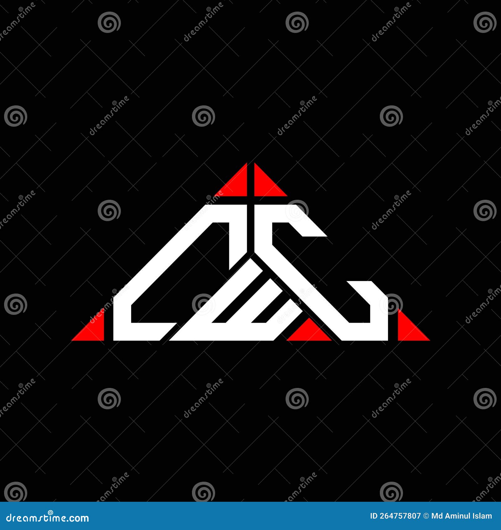 CWC Letter Logo Creative Design with Vector Graphic Stock Vector ...