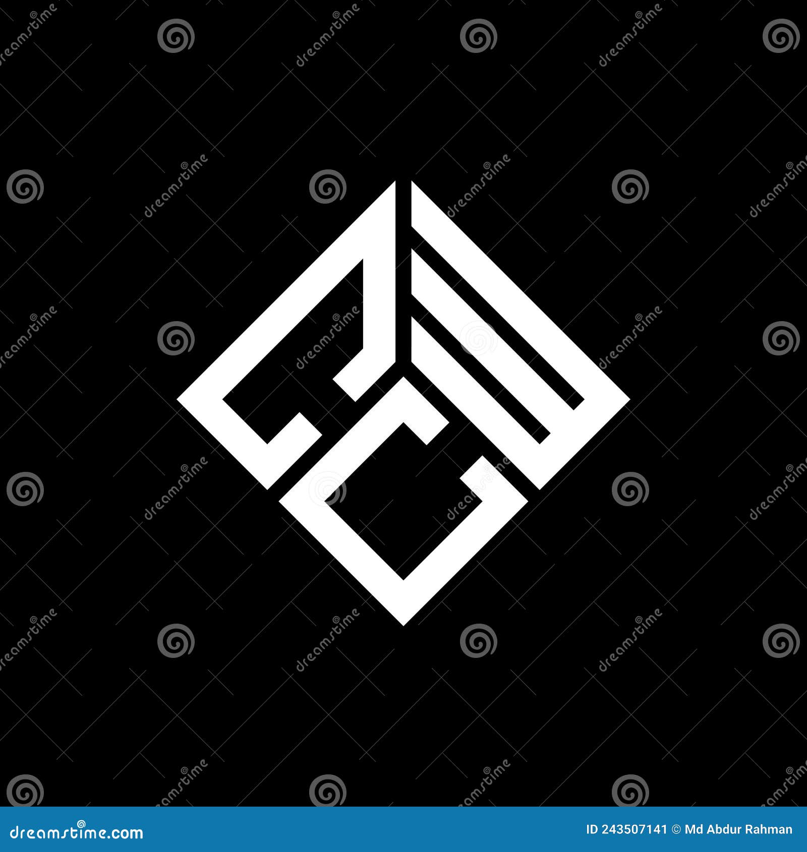 CWC Letter Logo Design on Black Background. CWC Creative Initials ...