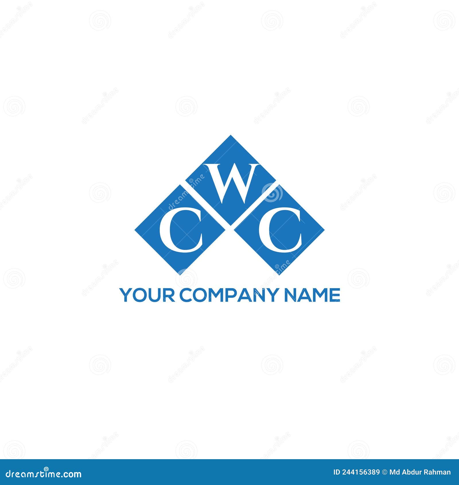 CWC Letter Logo Design on White Background. CWC Creative Initials ...