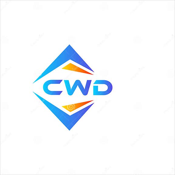 CWD Abstract Technology Logo Design on White Background. CWD Creative ...