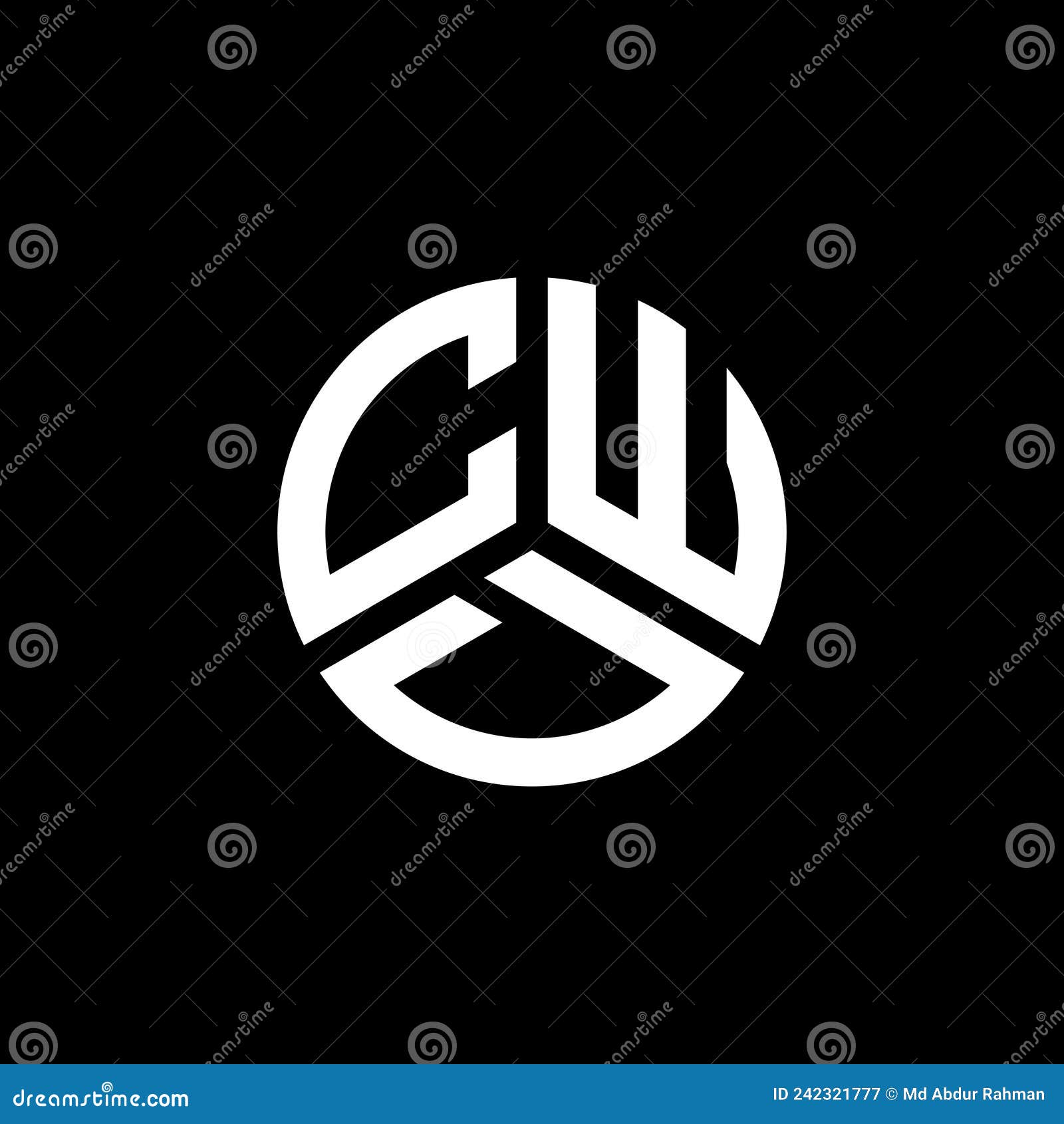 CWD Letter Logo Design on White Background. CWD Creative Initials ...