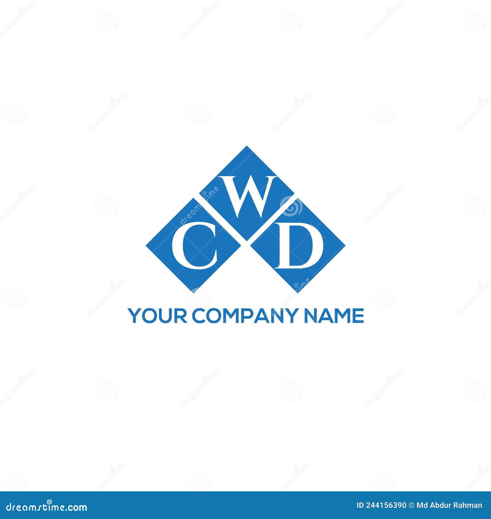 CWD Letter Logo Design on White Background. CWD Creative Initials ...