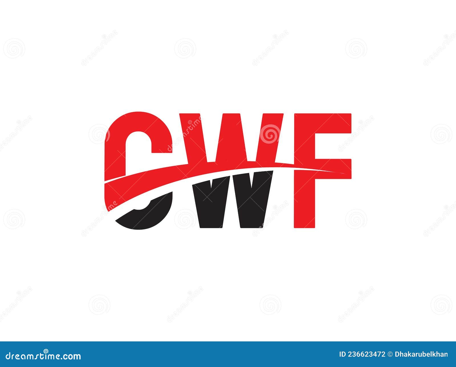 CWF Letter Initial Logo Design Vector Illustration Stock Vector ...