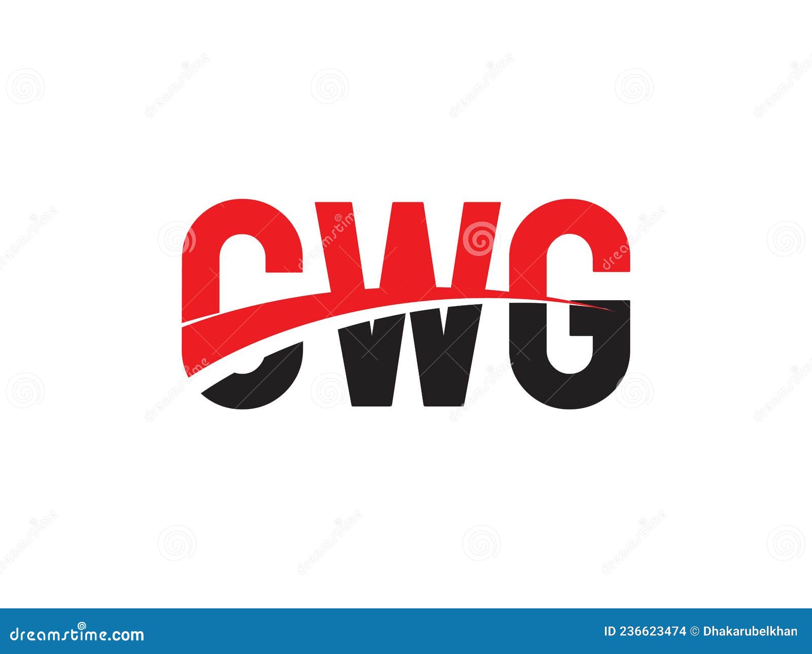 CWG Letter Initial Logo Design Vector Illustration Stock Vector ...
