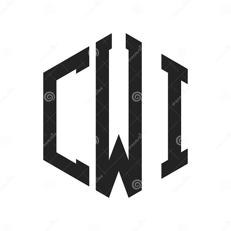 CWI Logo Design. Initial Letter CWI Monogram Logo Using Hexagon Shape ...