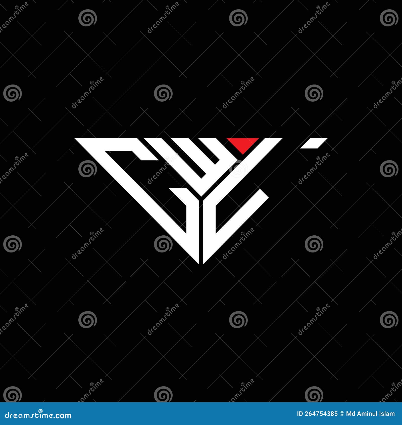 CWL Letter Logo Creative Design with Vector Graphic, Stock Vector ...