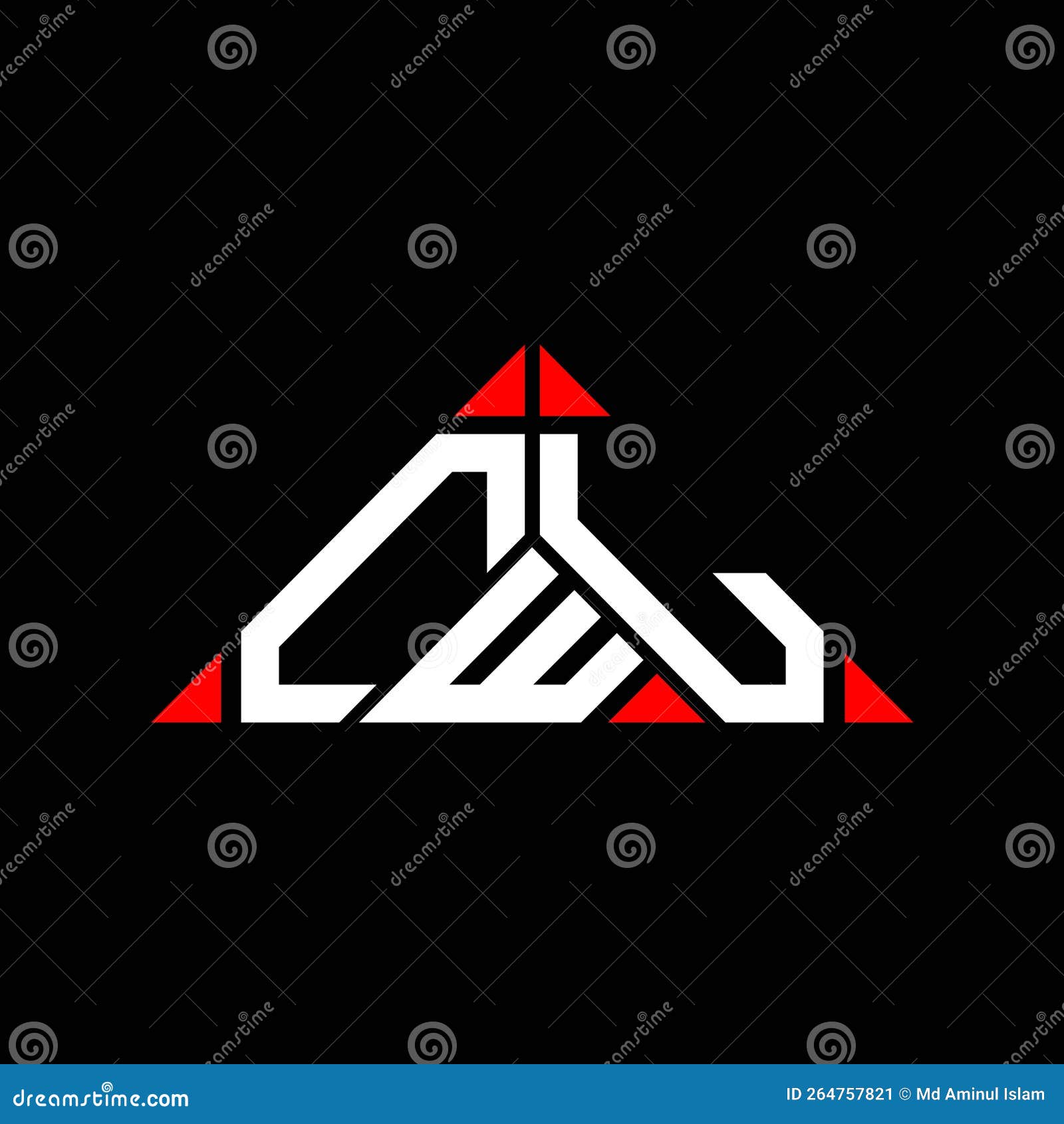 CWL Letter Logo Creative Design with Vector Graphic Stock Vector ...