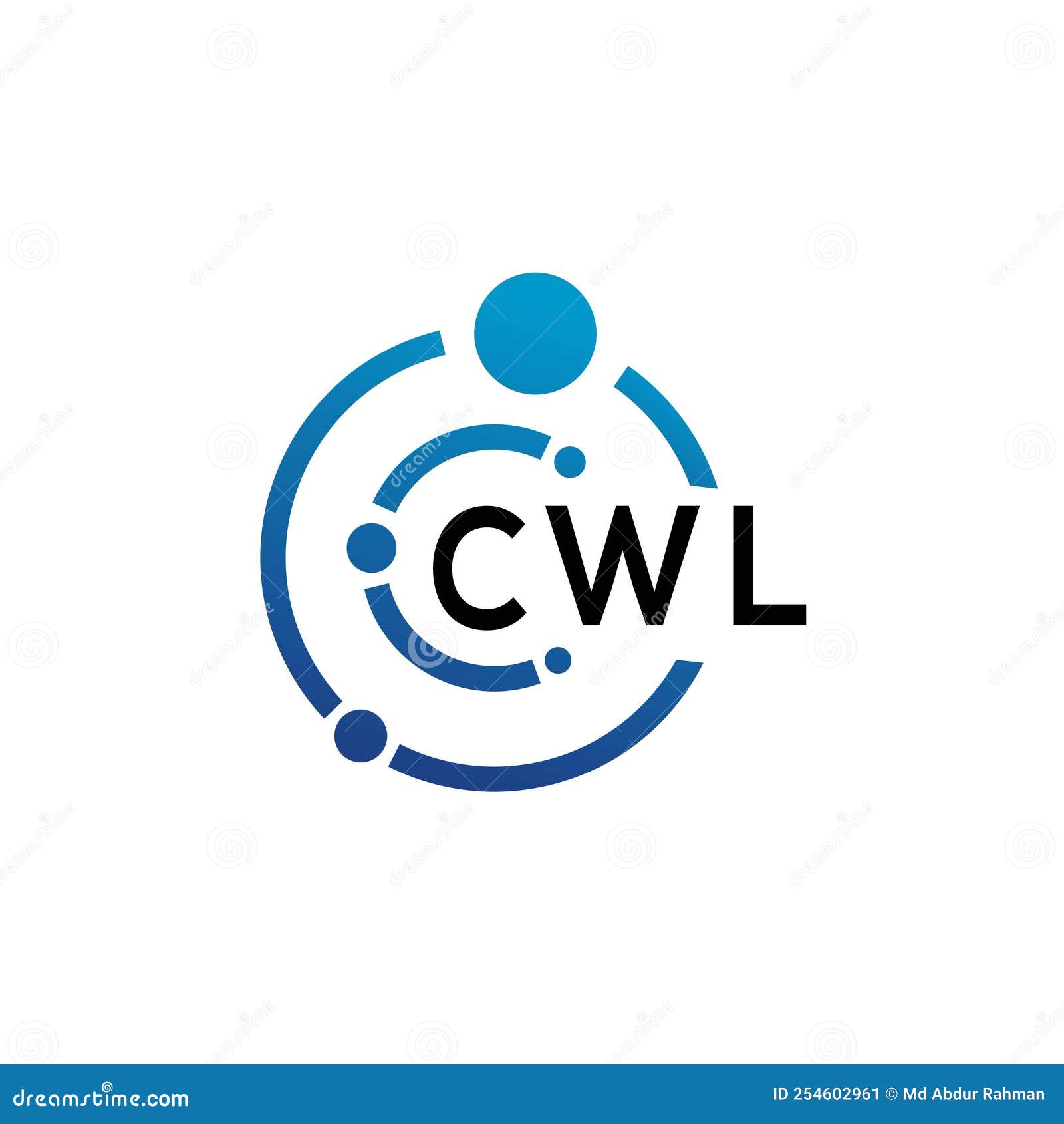CWL Letter Logo Design on White Background. CWL Creative Initials ...