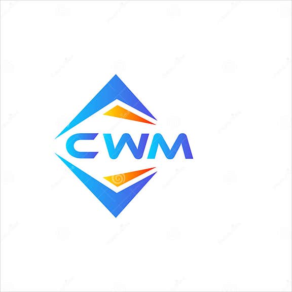 CWM Abstract Technology Logo Design on White Background. CWM Creative ...
