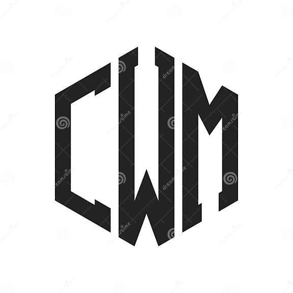 CWM Logo Design. Initial Letter CWM Monogram Logo Using Hexagon Shape ...