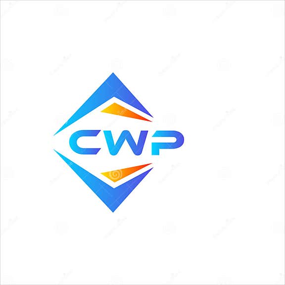 CWP Abstract Technology Logo Design on White Background. CWP Creative ...