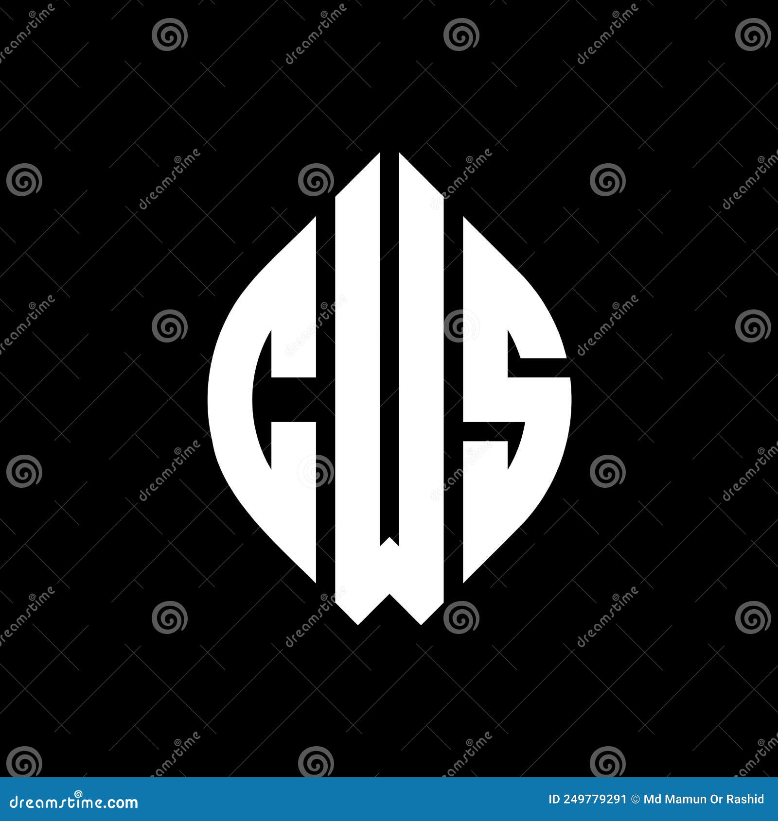 CWS Circle Letter Logo Design with Circle and Ellipse Shape. CWS ...