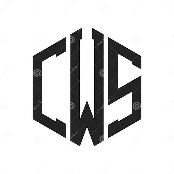 CWS Logo Design. Initial Letter CWS Monogram Logo Using Hexagon Shape ...