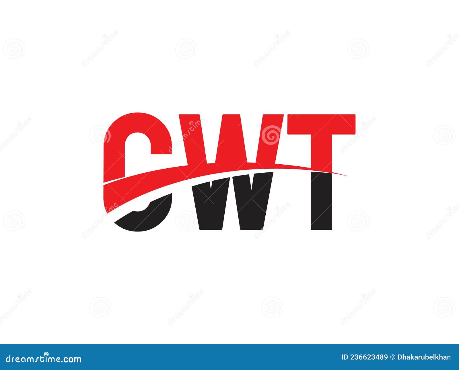CWT Letter Initial Logo Design Vector Illustration Stock Vector ...