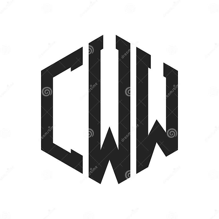 CWW Logo Design. Initial Letter CWW Monogram Logo Using Hexagon Shape ...