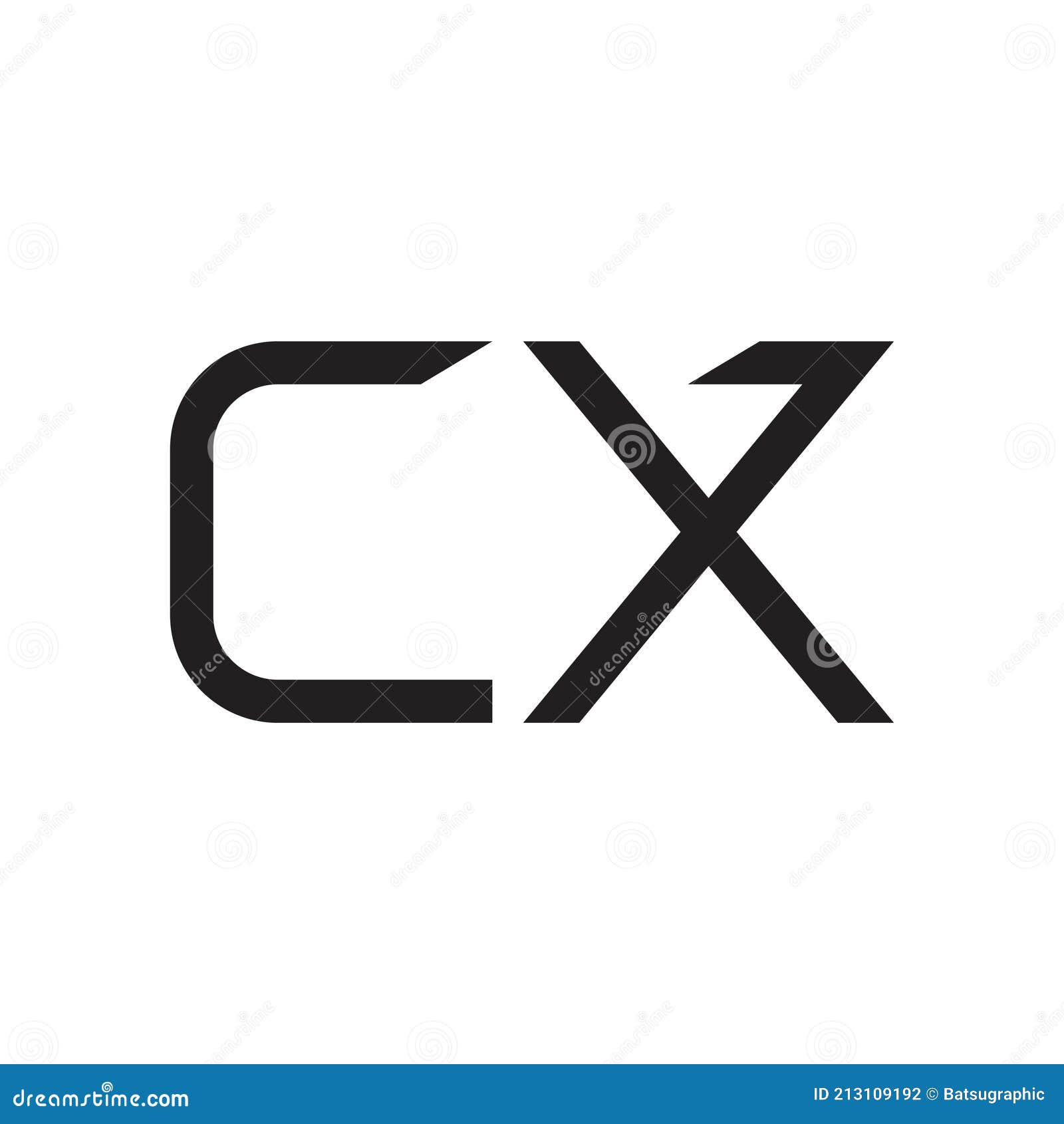 Cx Initial Letter Vector Logo Icon Stock Vector - Illustration of ...