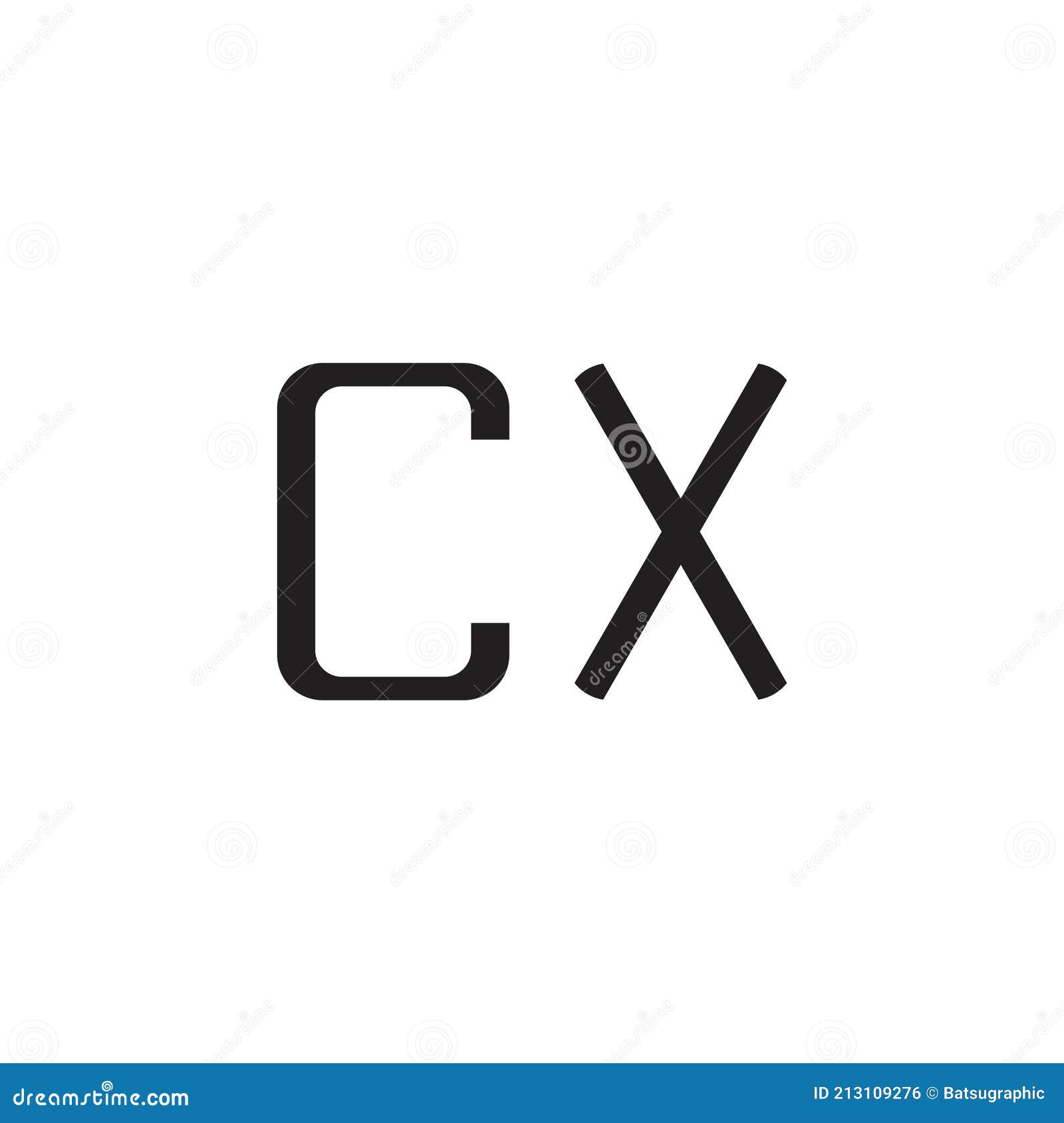 Cx Initial Letter Vector Logo Icon Stock Vector - Illustration of ...