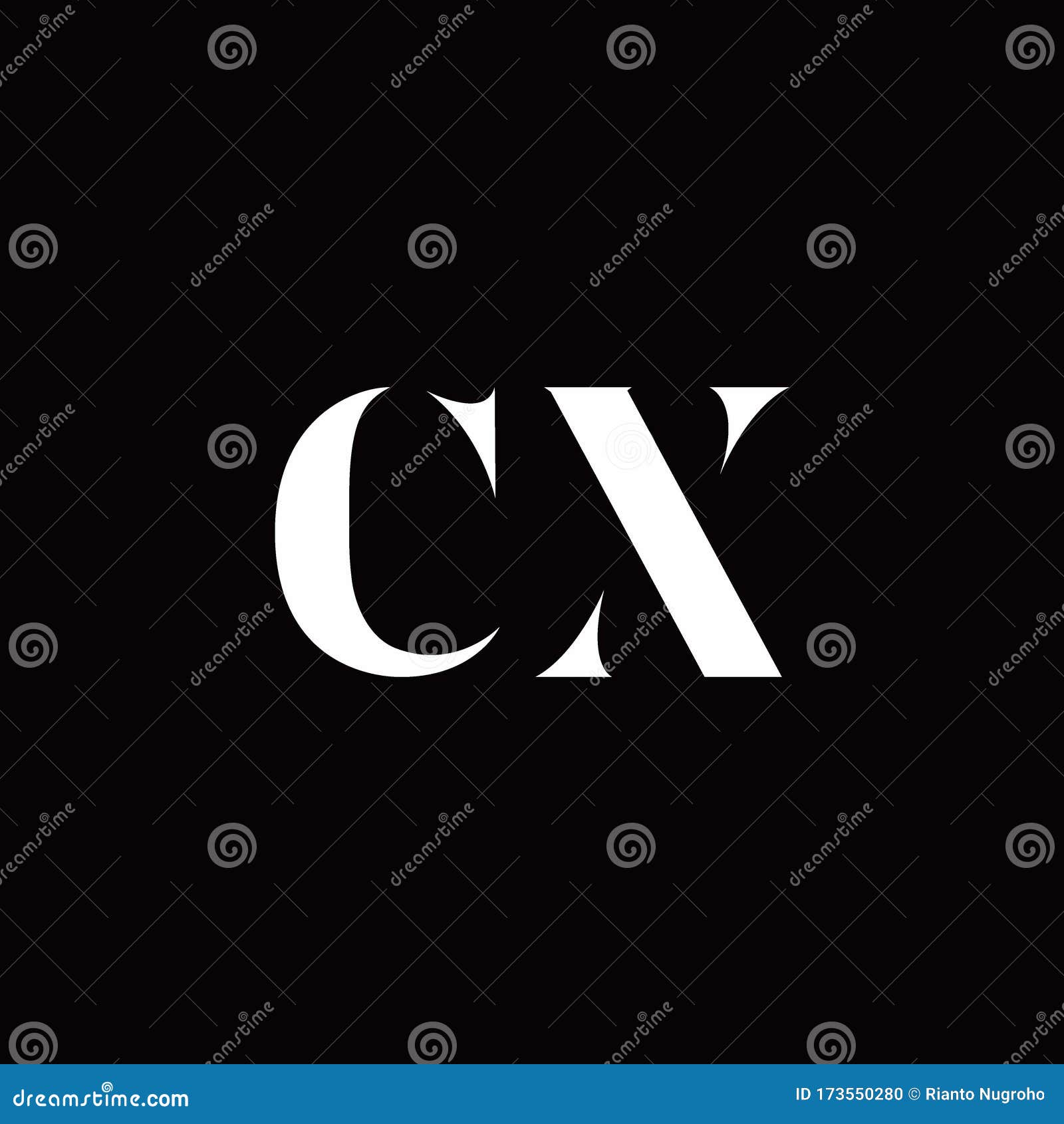 CX Logo Letter Initial Logo Designs Template Stock Vector ...