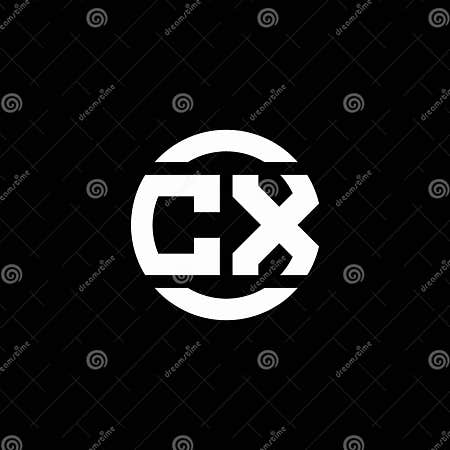 CX Logo Monogram Isolated on Circle Element Design Template Stock ...